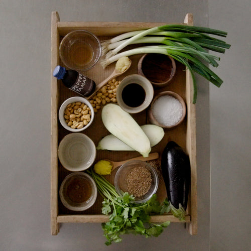 Shallow Fried Aubergines with a Pepper Tamari Glaze · Noma Projects